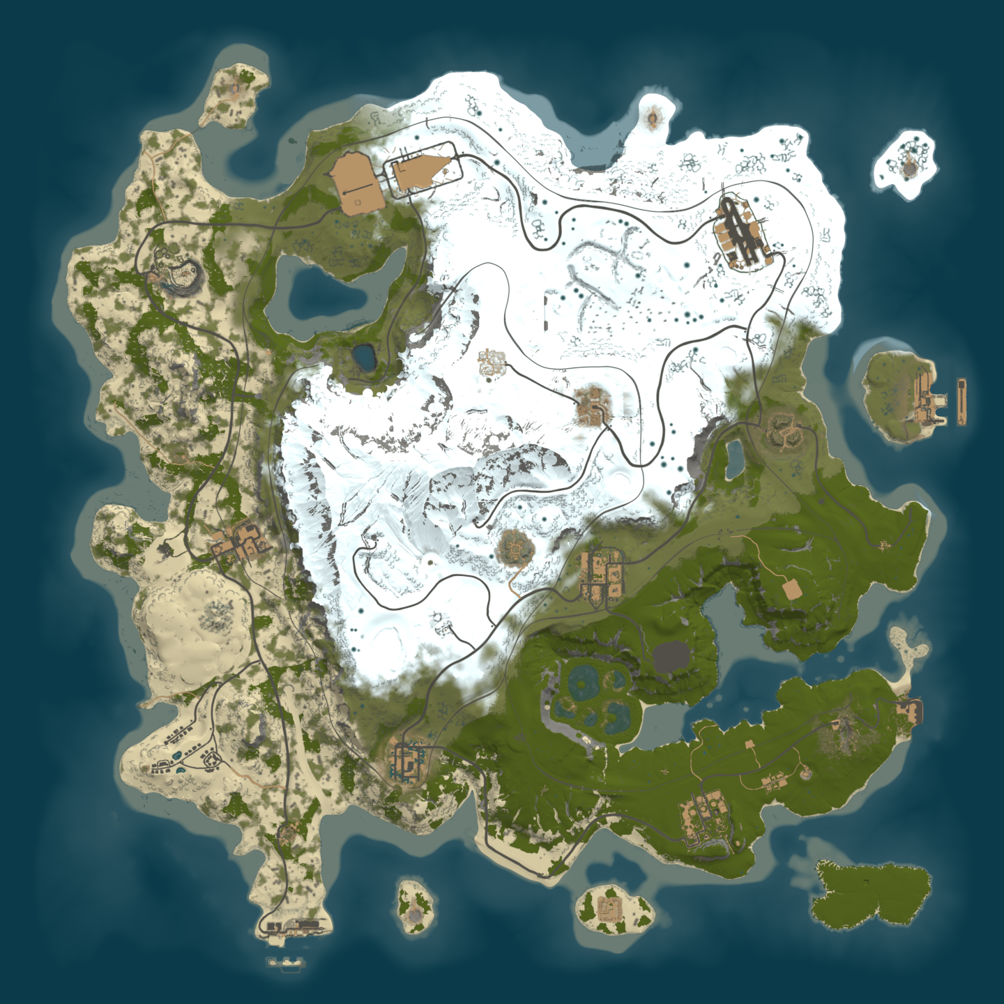 Online Game Rust Map Haven Point Custom Map (HDRP Ready) Rust Lone